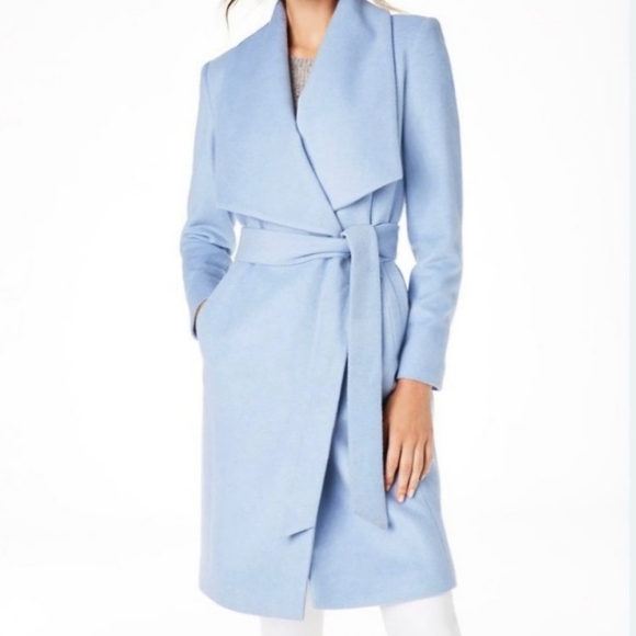 Cole Haan | Jackets & Coats | Cole Haan Signature Slick Wool Blend Wrap ...